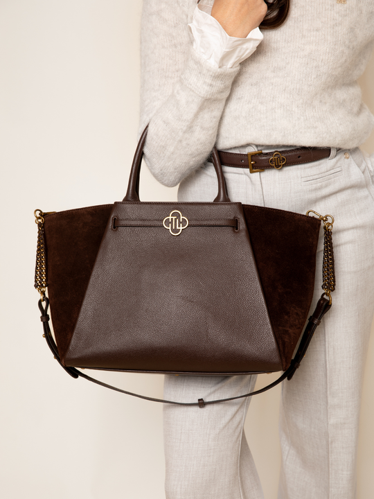 Nikki Royal - Chocolate Brown - 15,6 inch Laptoptas – Ted Louise